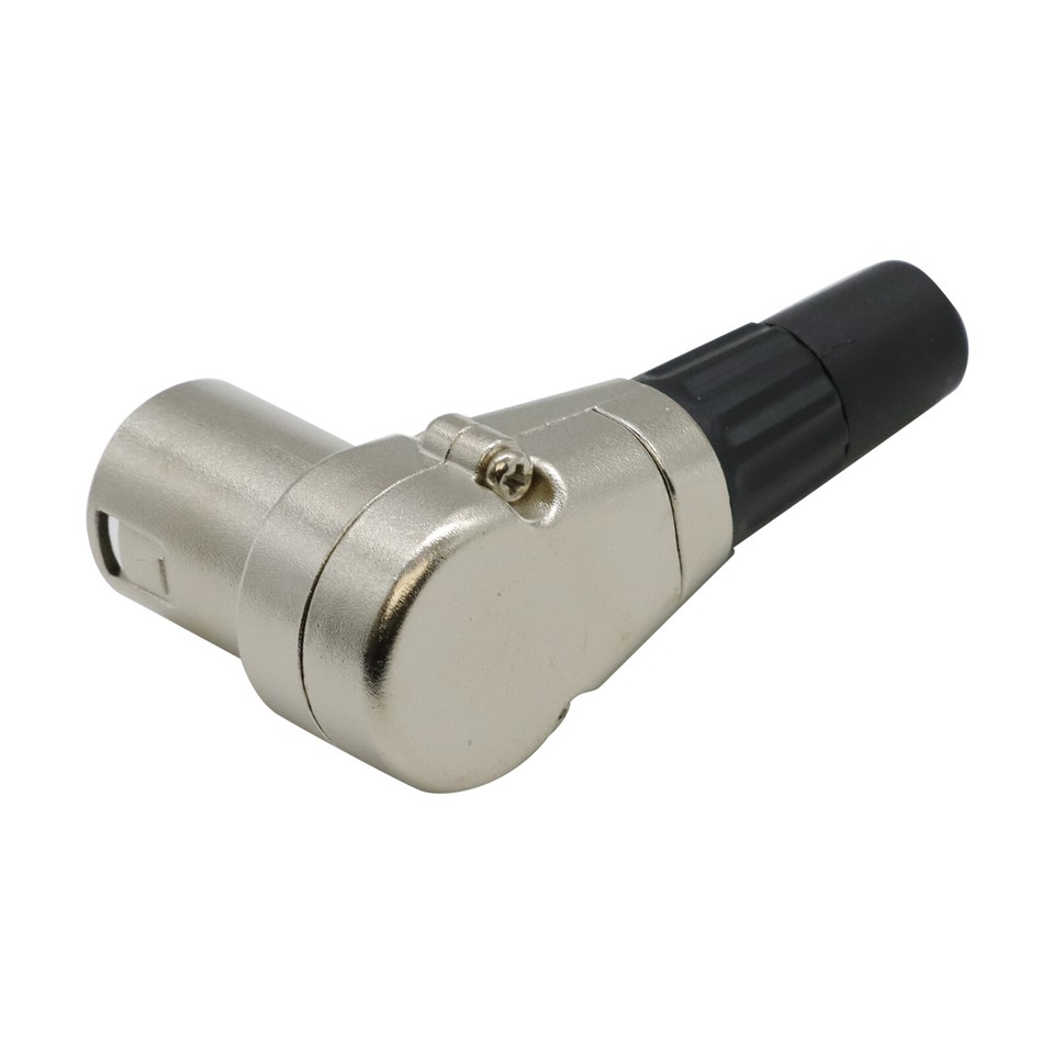4PCS Adjustable 3 Pin XLR Male Right Angle Connector 7 Angle Positions ...