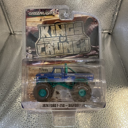 GREEN LIGHT KINGS OF CRUNCH 1974 FORD F-250 BIGFOOT #1 DIRTY CHASE ...