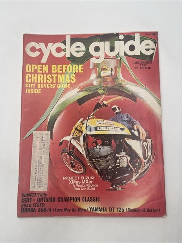 Cycle Guide Magazine December 1973 / Yamaha DT-125A / Honda 350-4 | eBay