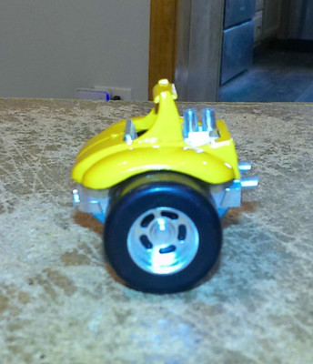 vintage structo weird wheels yellow hot rod car in very good shape used ...