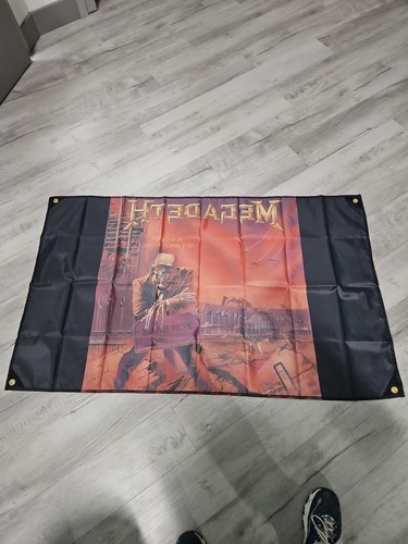 Megadeth Rust in Peace Poster Funny Flag Music Tapestry Aesthetic ...