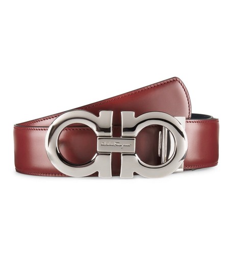New Auth Salvatore Ferragamo Adjustable & Reversible Big Buckle Men ...