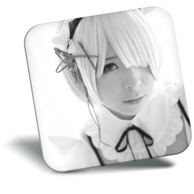 Awesome Fridge Magnet bw - Cosplay Anime Girl Japanese #38763 | eBay