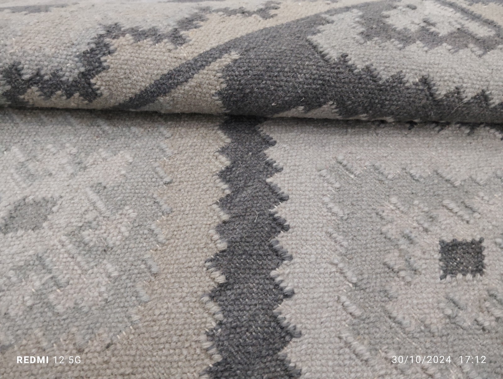 Helen Lindberg Mid-century Swedish flatweave rug, Scandinavian wool ...