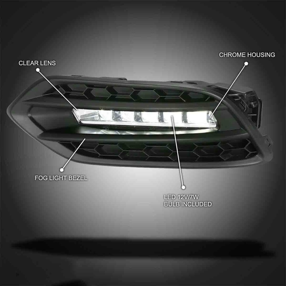 Fit 2019 2020 2021 2022 Honda HR-V HRV LED Front Fog Lights Daytime ...