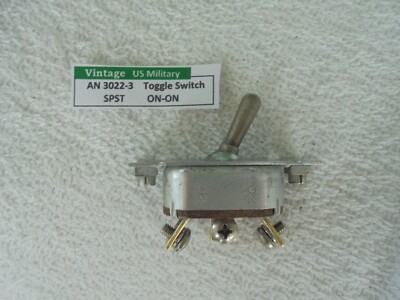 Vintage AN3022-3 US Military Toggle Switch ON-ON | eBay