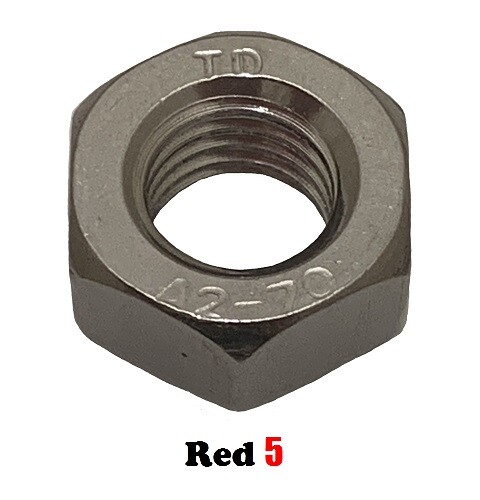 M10 (10mm) Hex Lock Nut (Half Nut) - Stainless Steel G304 - Metric ...