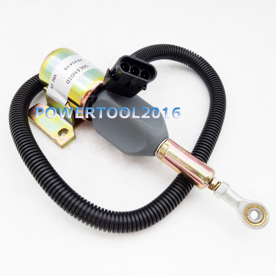 24V 3935430 Fuel Shutoff Solenoid SA-4755-24 for Cummins 6BT 5.9L ...