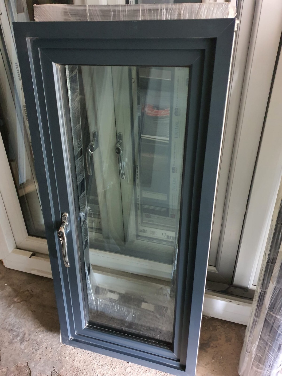 BRAND NEW! Aluminium Window 500 x 1100mm Inc cill Grey on Grey | eBay UK