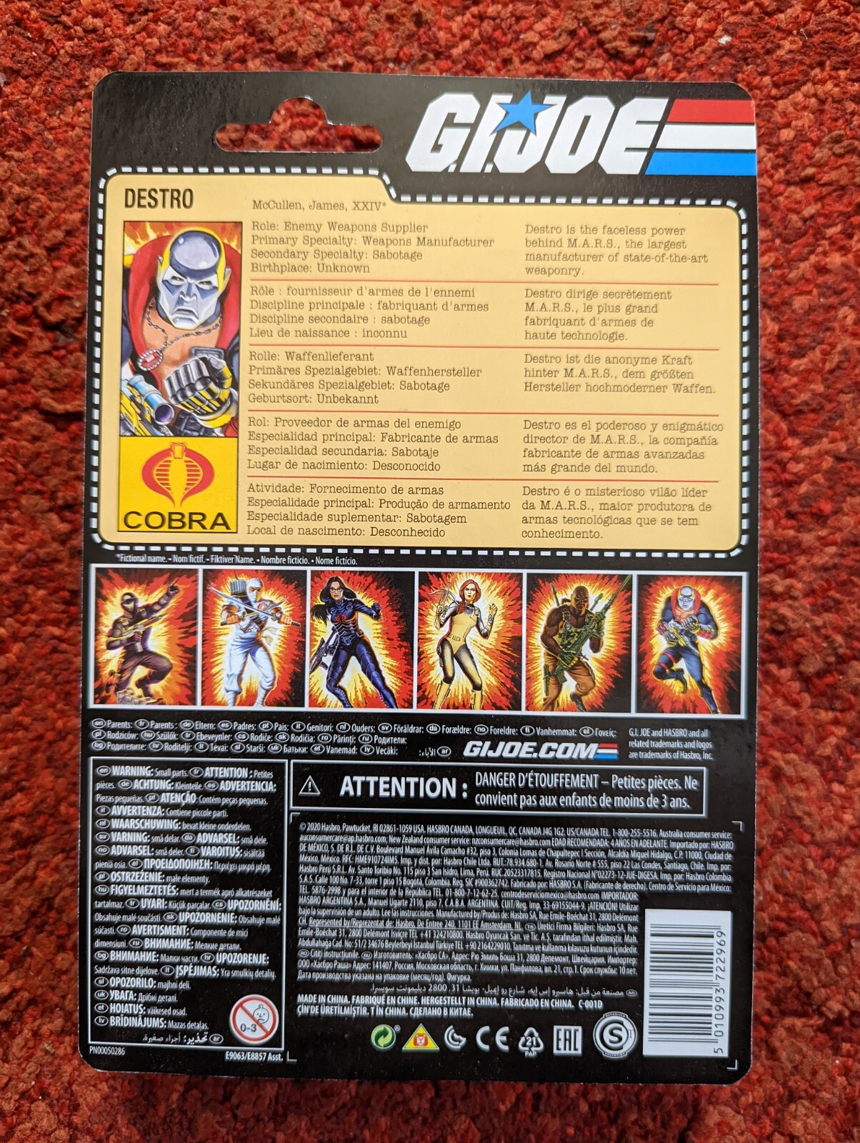 Hasbro Gi Joe Destro Retro Walmart 3.75 Inch Action Figure for sale ...