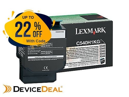 Lexmark LMC540H1KG BLACK TONER YIELD 2.5K PAGES FOR C540, C543, C544 ...