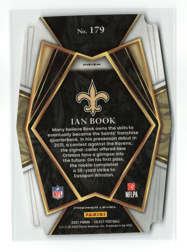 IAN BOOK #179 RC 2021 PANINI SELECT SAINTS Premier Silver | eBay