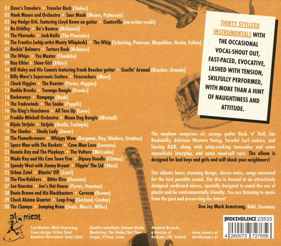 VARIOUS ARTISTS WHIP MASTERS INSTRUMENTAL, VOL. 1 NEW CD 4260072727656 ...