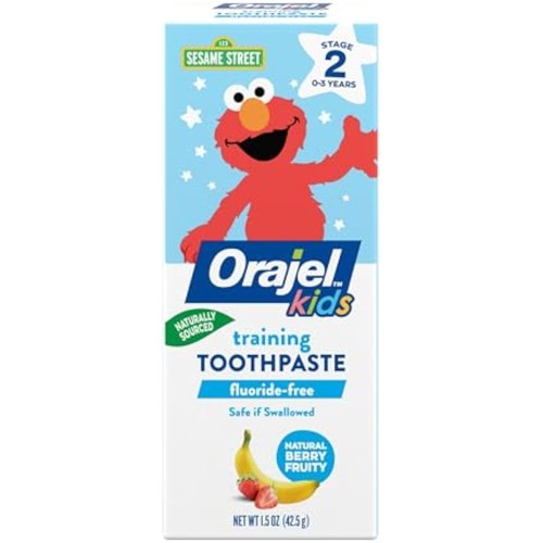 Kids elmo training toothpaste fluoride-free; #1 pediatrician recommend ...