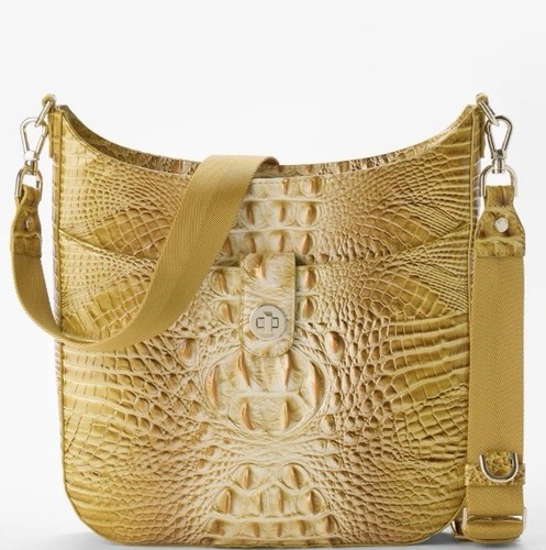 Brahmin Golden Rod Leia Ombre Melbourne Genuine Leather Crossbody ...