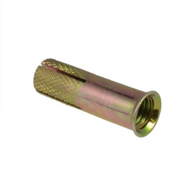 Qty 2 Drop In Anchor M8 (8mm) x 30mm Zinc Yellow LIP KNURLED Body ...