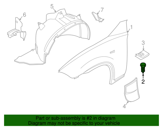BMW OEM 04-07 X3-fender Assembly Screw 07119905017 for sale online | eBay
