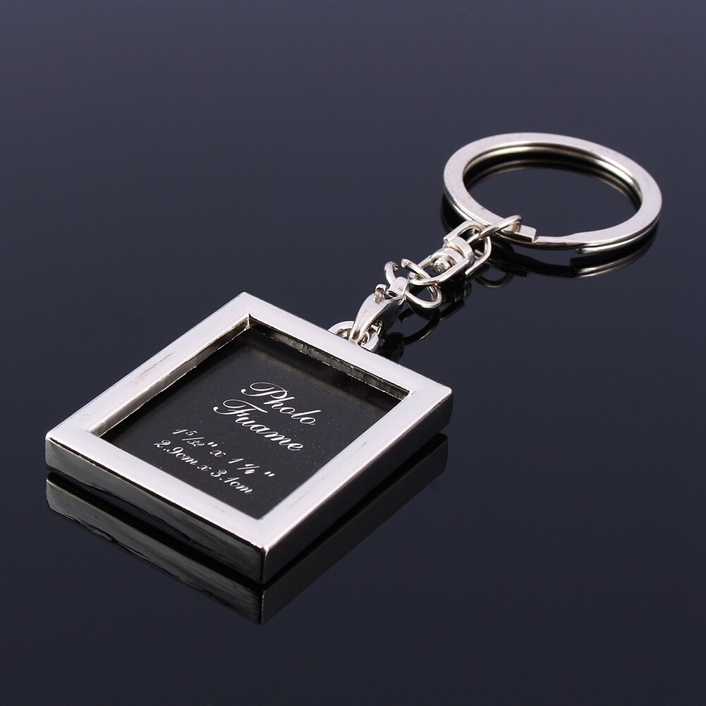 Mini Creative Metal Alloy Insert Photo Picture Frame Keyring Keychain ...