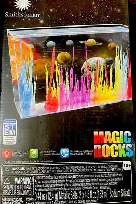Magic Rocks Smithsonian Kit 2017 Instant Crystal Growing Terrarium New ...