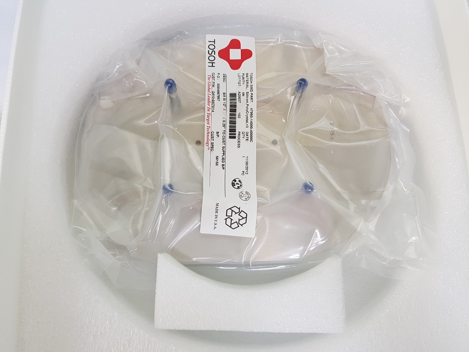 TOSOH SMD TARGET FOR Veeco IBD350 Silicon, PolyCrystal 99.99 | eBay