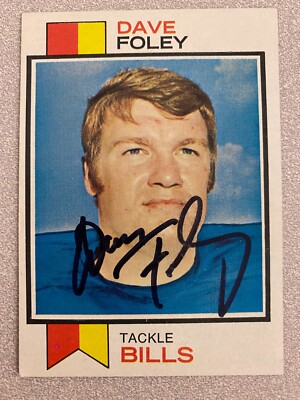 Dave Foley signed BUFFALO BILLS card 1973 Topps | eBay