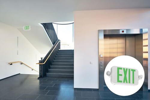 RD M6 ECRG LED Light/Exit Combo Red/Green switchable, Round Lamp Heads ...