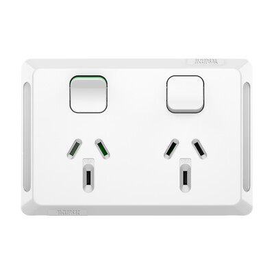Clipsal Pro Double Powerpoint Double Pole 10A White | P3025D-XW | eBay ...