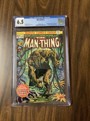 Man-Thing #1 CGC 6.5 2nd Appearance Howard The Duck WEREWOLF BY NIGHT ...