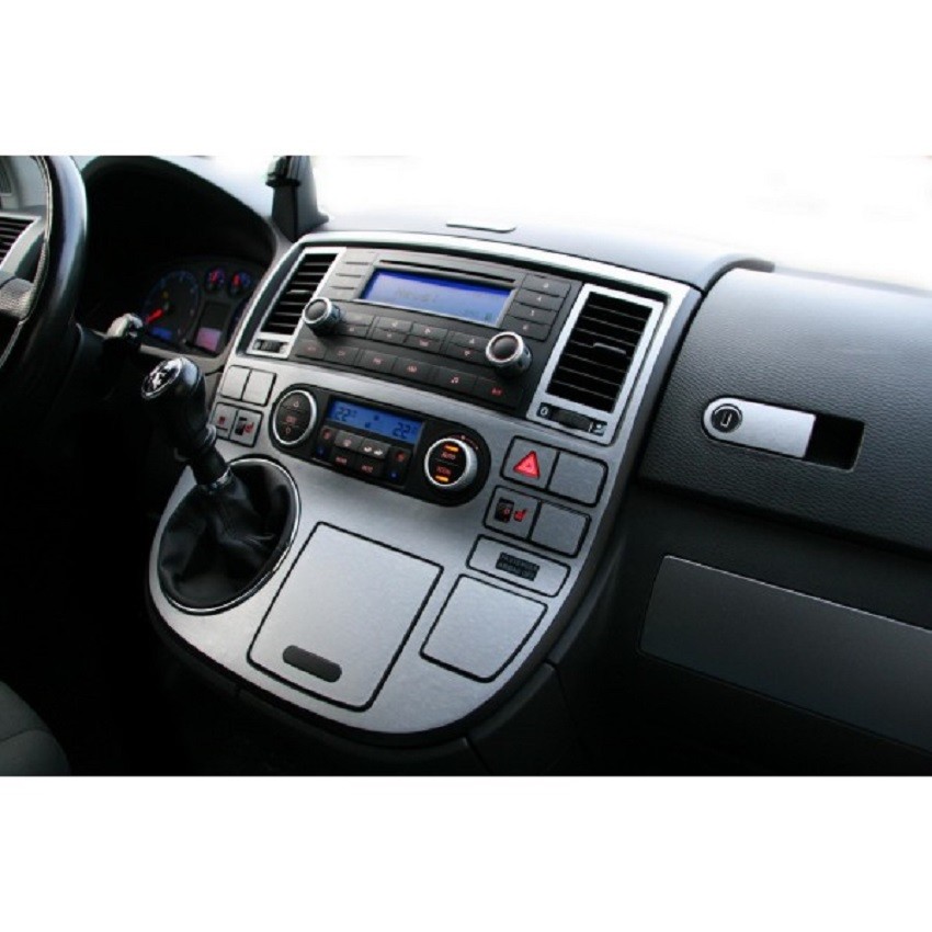 Cockpit Dekor VW T5 MULTIVAN Climatronic ab Bj. 2003-2009 in Alu Look ...