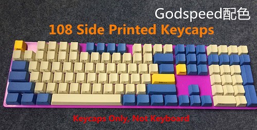 104 Key Godspeed Keycap Set Thick PBT Key Caps for Cherry MX Mechanical ...