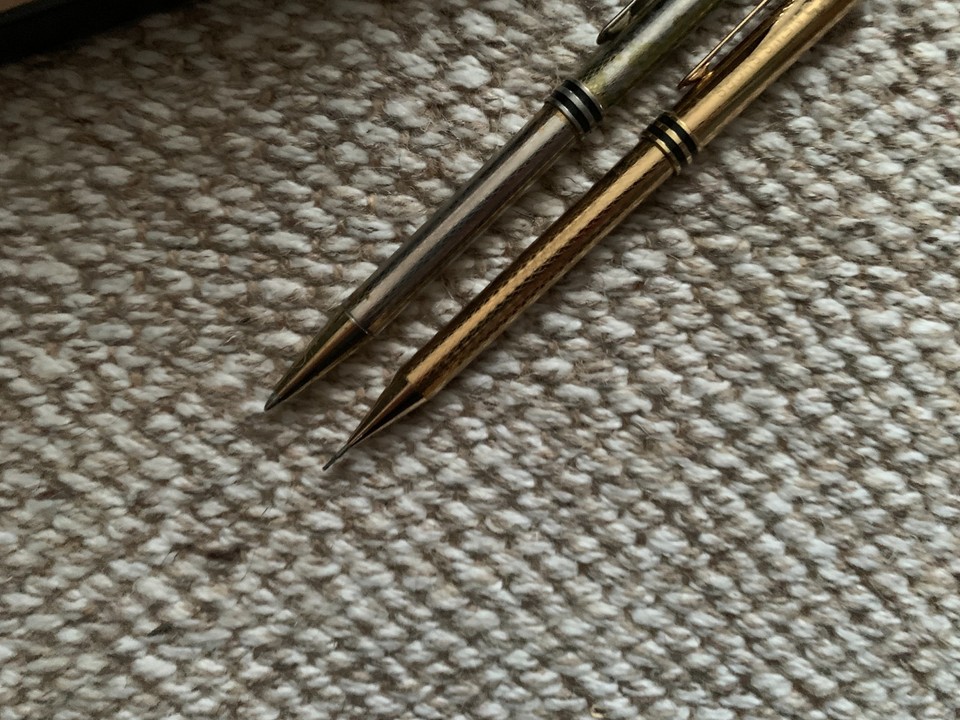 Vintage Colibri Gold Plated Ballpoint Pen + Pencil boxed | eBay UK