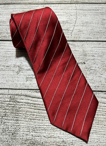 Donald Trump Signature Collection Dark Red Silk Tie 5… - Gem