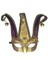 Golden Lion Jester Venetian Masquerade Mask Black Silver Gold, Purple ...