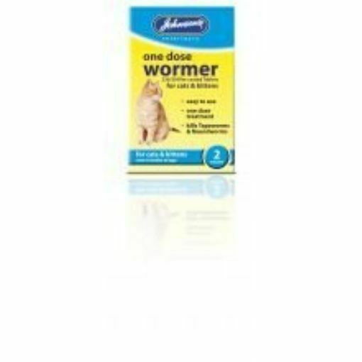 Johnson's One Dose Wormer for Cats and Kittens Tablets Tapeworms ...