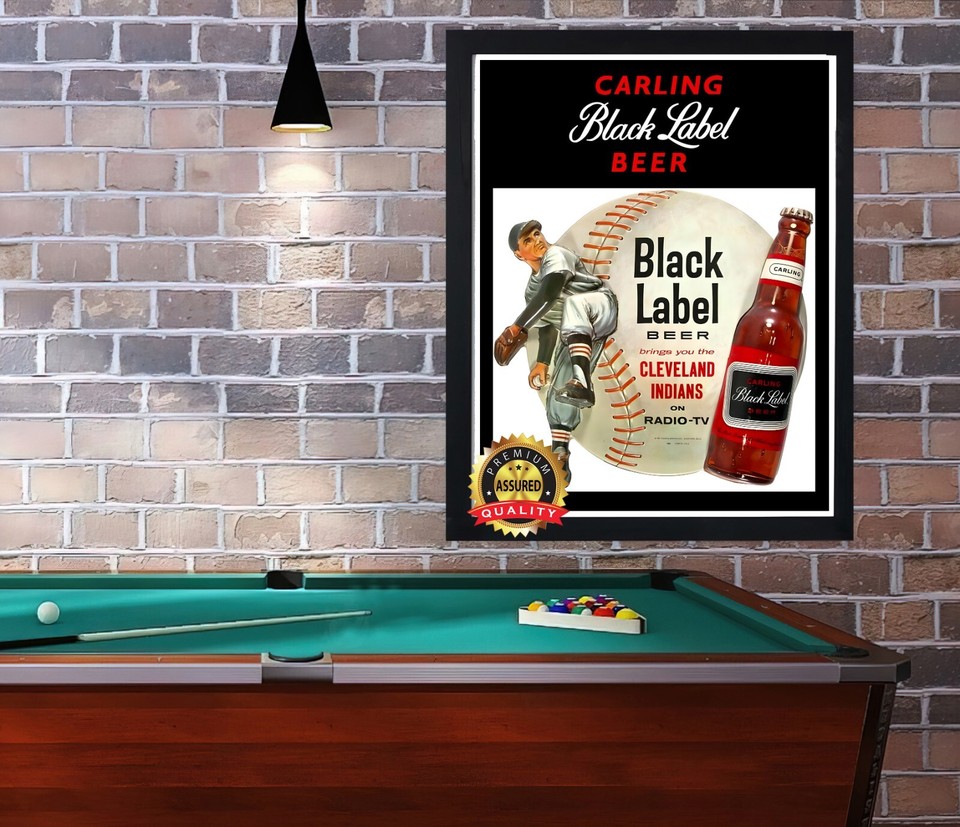 Carling Black Label Beer - Cleveland Indians - Metal Sign 11 x 14 | eBay