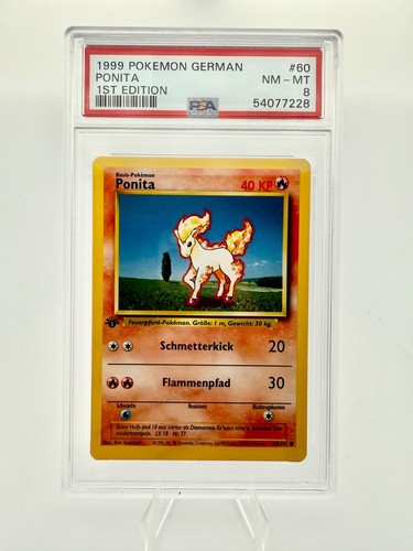 Pokemon 1st Edition Base Set German Ponita 60/102 PSA 8 | eBay