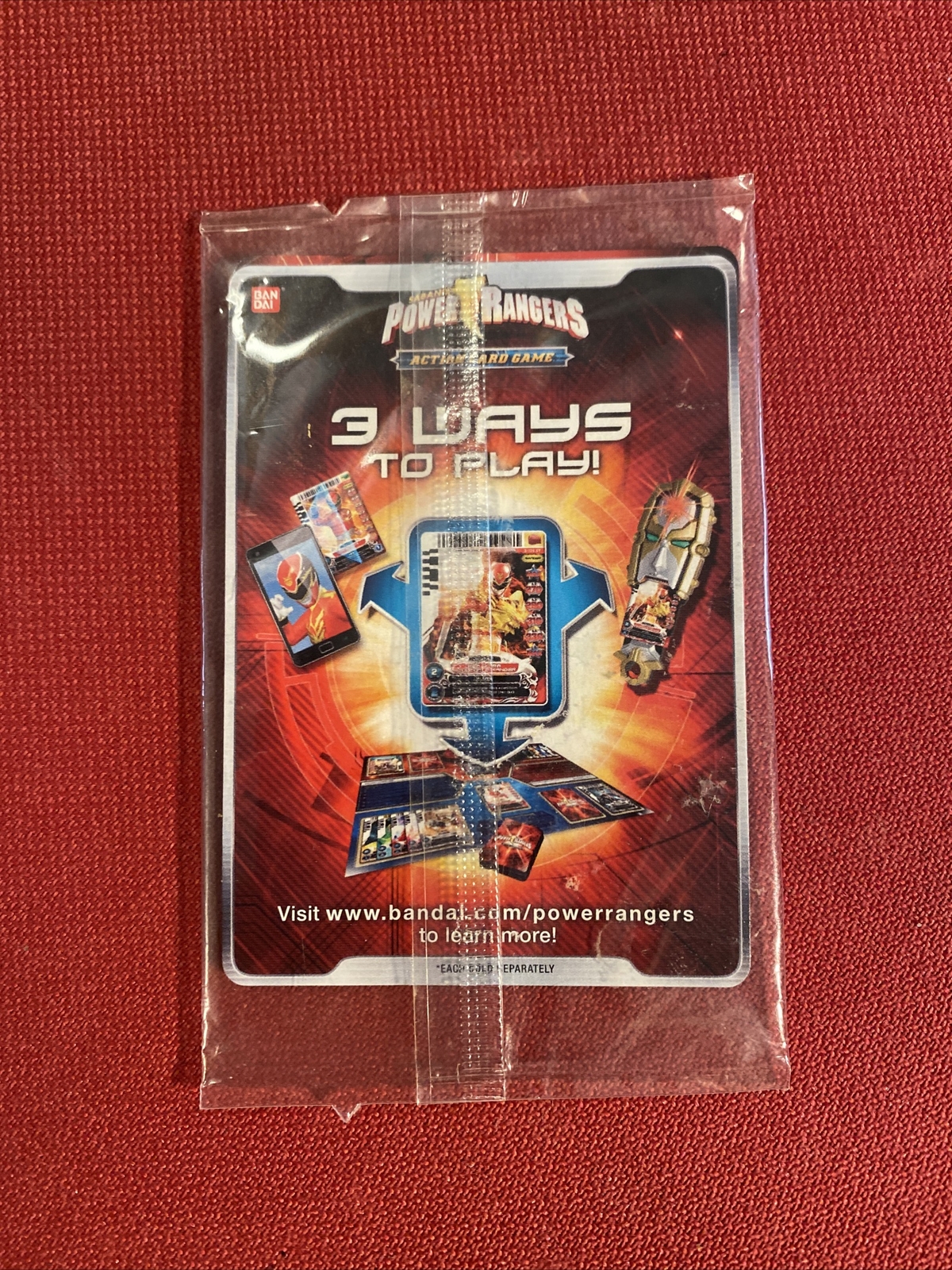 SDCC 2013 Red Ultra Megaforce Mighty Morphin Power Rangers Action Card ...