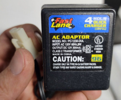 Fast Lane RC Battery QUICK Charger AC Adapter 120V-UL PC-1230-DUL | eBay