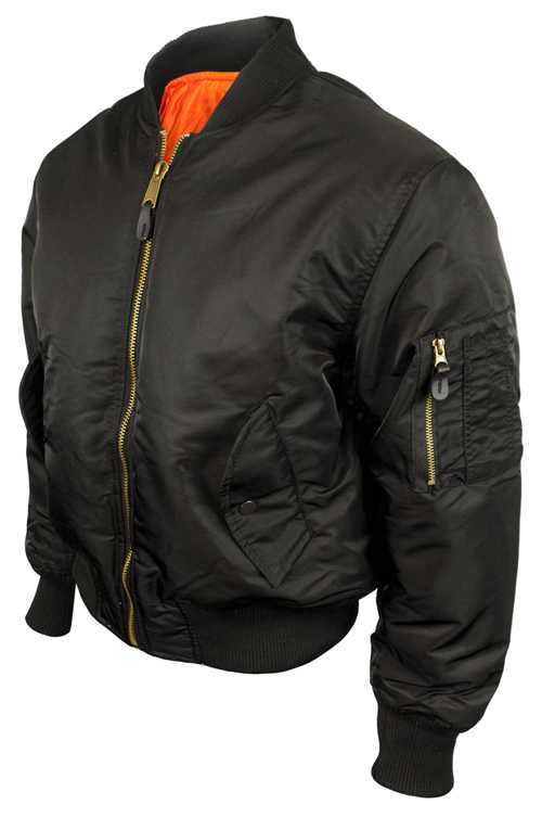 Mens Bomber Jacket MA2 Pilot Military Army Flight Biker Security Combat ...