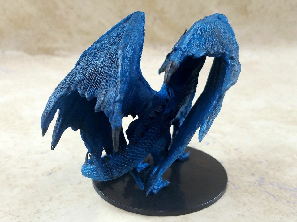 Huge Blue Dragon #43 Legendary Adventures Pathfinder D&D Miniatures ...