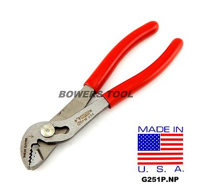 Wilde Tool 6 in. Angle Nose Slip Joint Pliers 3 Position MADE IN USA ...