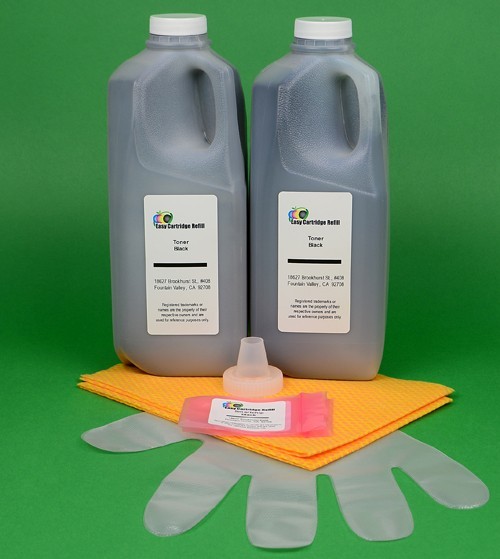 Lexmark W840 W840dn W840n W84020H 2-Toner Refill Kit w/Chips. 1300gr ...