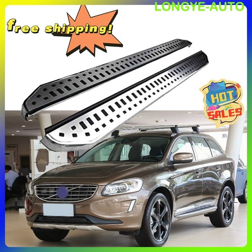 2PCS Side Steps Running Boards Fits For Volvo XC60 2013-2017 Side Nerf ...