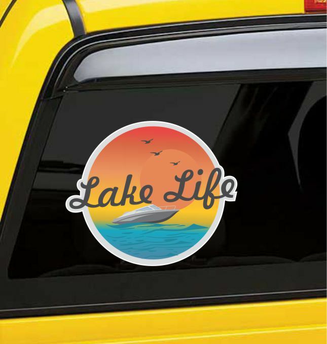 Lake Life Window or Bumper Sticker Decal 5 Inch | eBay