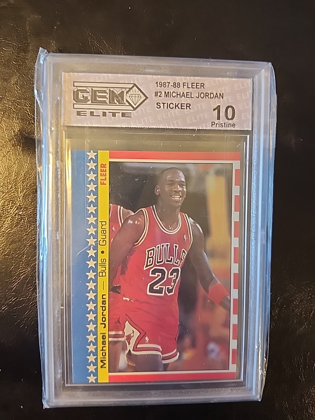 1987 Fleer Sticker #2 Michael Jordan Gem Elite 10 Pristine | eBay