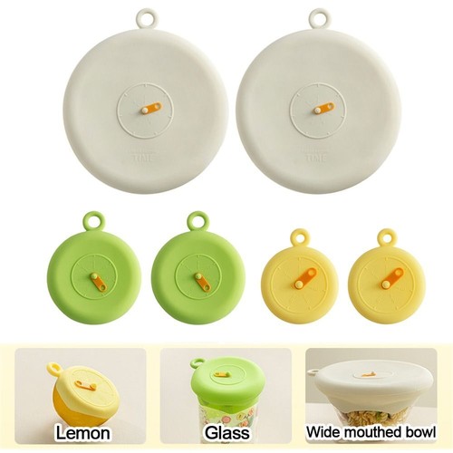 Round Container Lid Covers for Leftover Food Fruit Bowls Cups Jars | eBay
