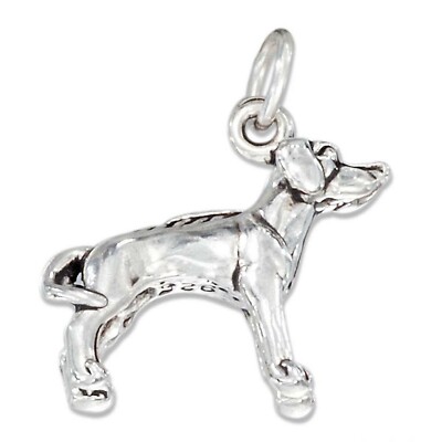 Rhodesian Ridgeback African Lion Hound Dog 3D 925 Solid Sterling Silver ...