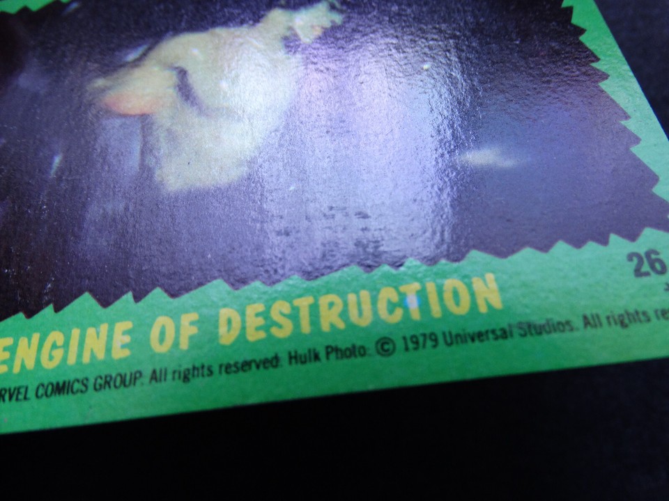 1979 Topps The Incredible Hulk TV Show Card Complete Your Set You U ...