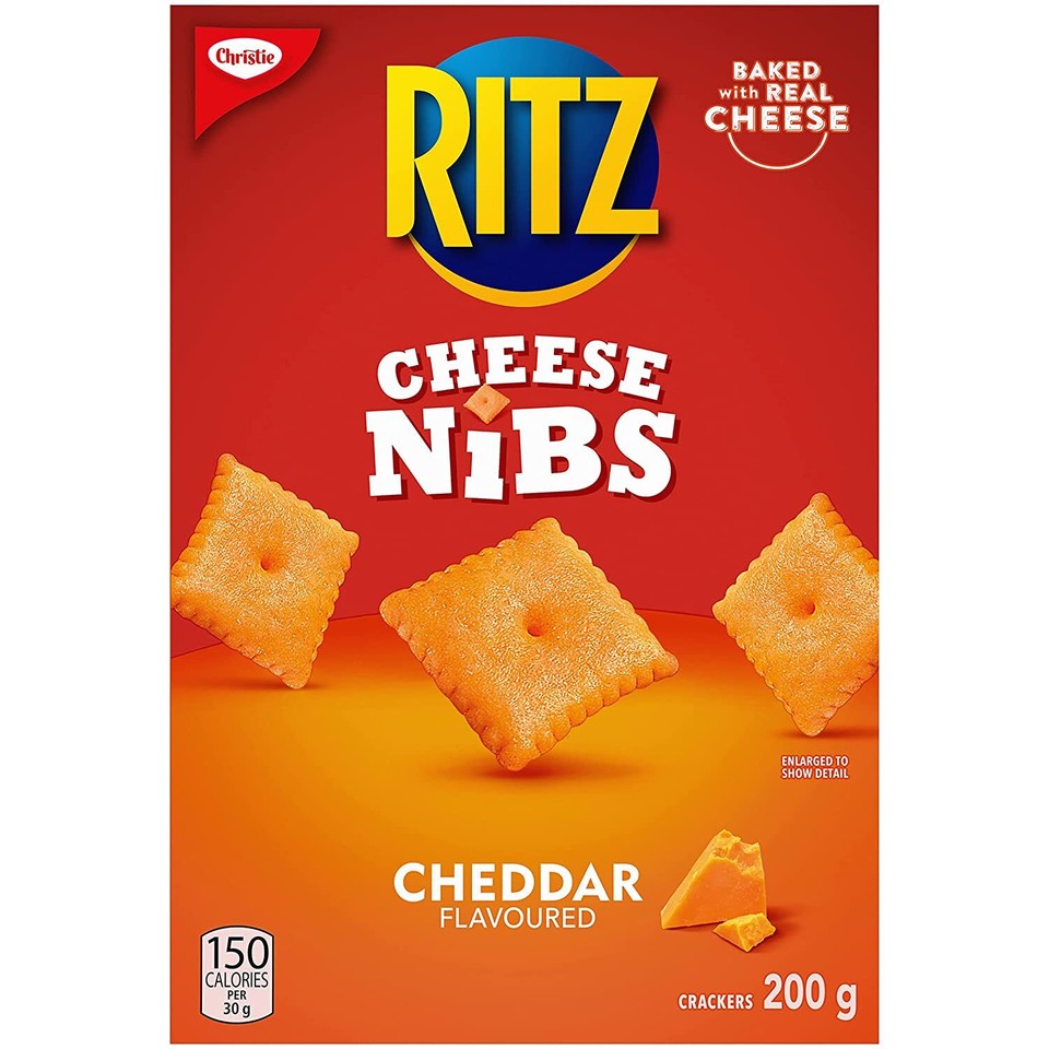 3 Boxes Of Christie Ritz Cheddar Cheese Nips Crackers 200g - 7.1oz From ...