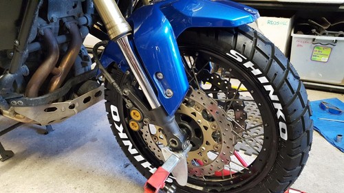 MOTORCYCLE Tire Lettering for SHINKO MOTOCROSS Permanent Sticker SET -0 ...